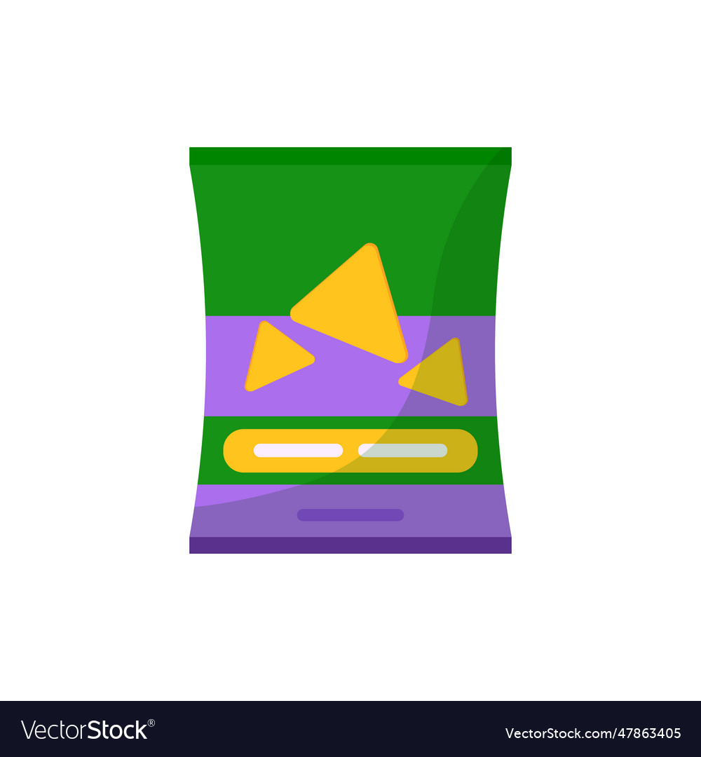 Chips pack Royalty Free Vector Image - VectorStock