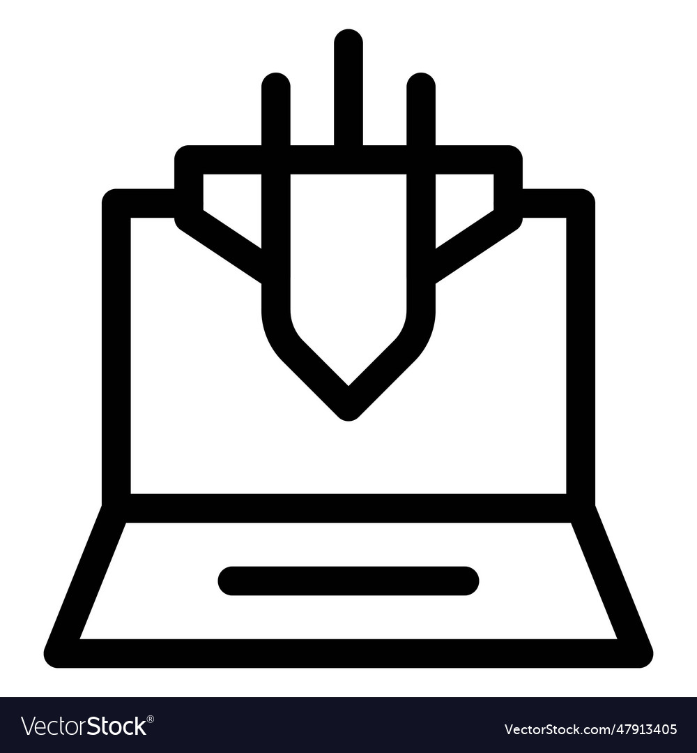 Cyber attack unauthorized access to a computer Vector Image