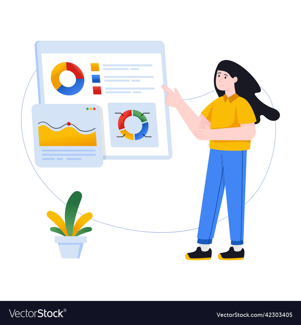 Data analyst Royalty Free Vector Image - VectorStock