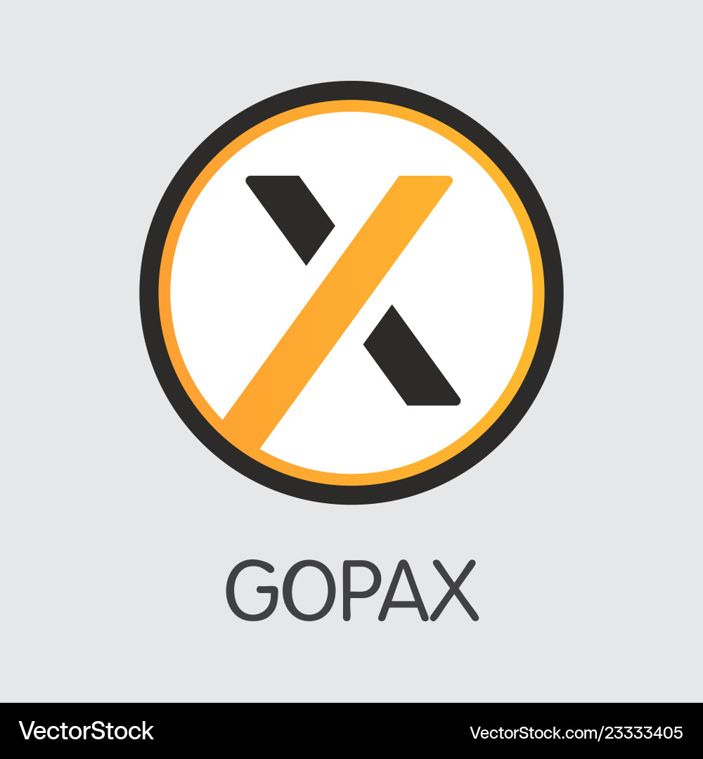 Exchange - gopax copy the crypto coins Royalty Free Vector