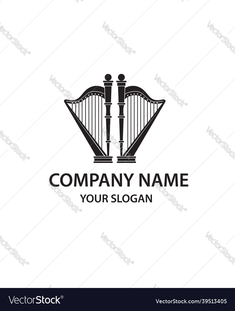 Stringed harp icon Royalty Free Vector Image - VectorStock