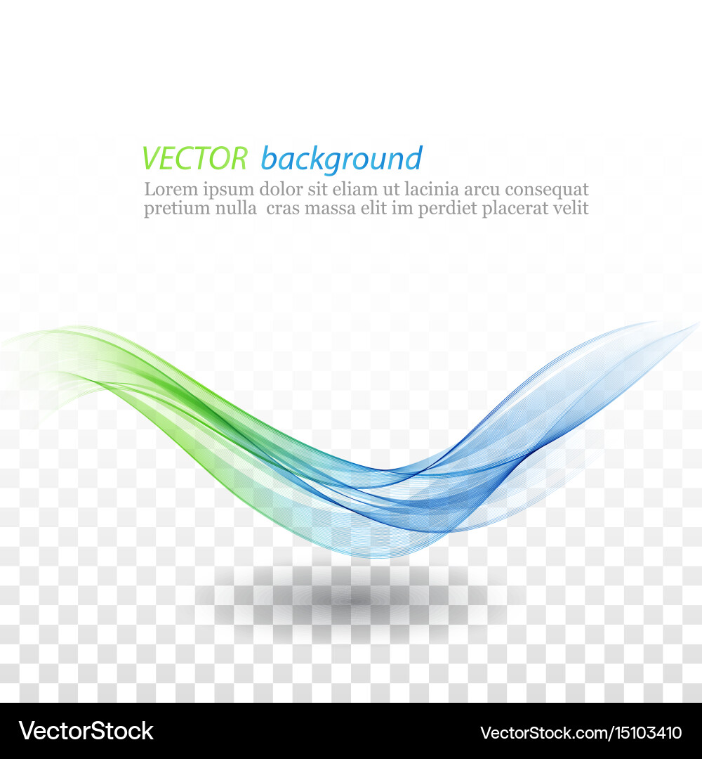 Abstract blue and green lines background Vector Image