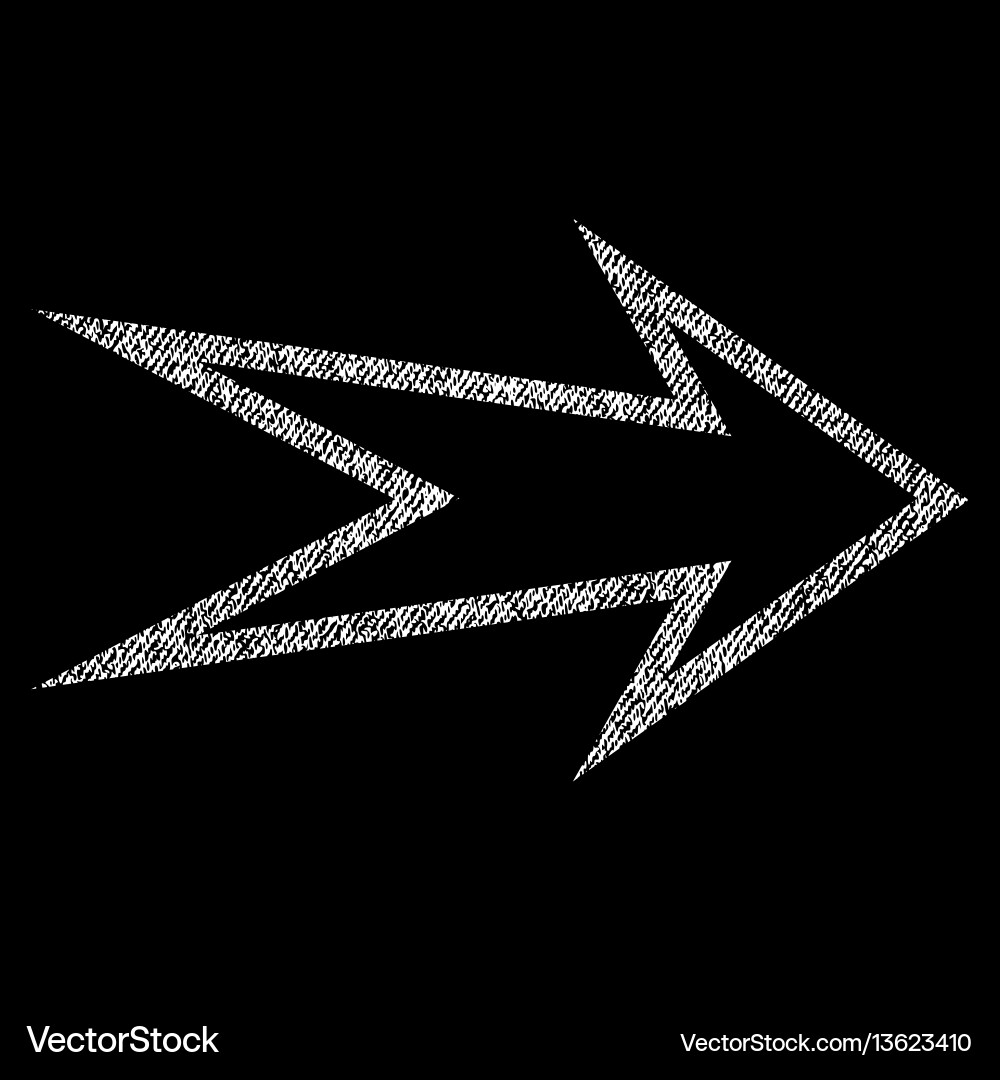 Arrow right fabric textured icon Royalty Free Vector Image