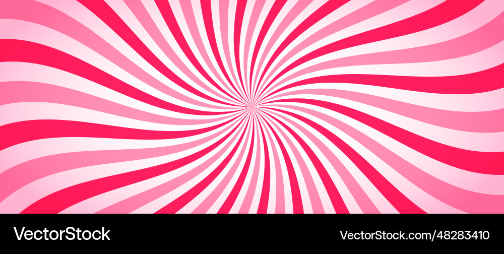 Candy color sunburst background abstract pink Vector Image