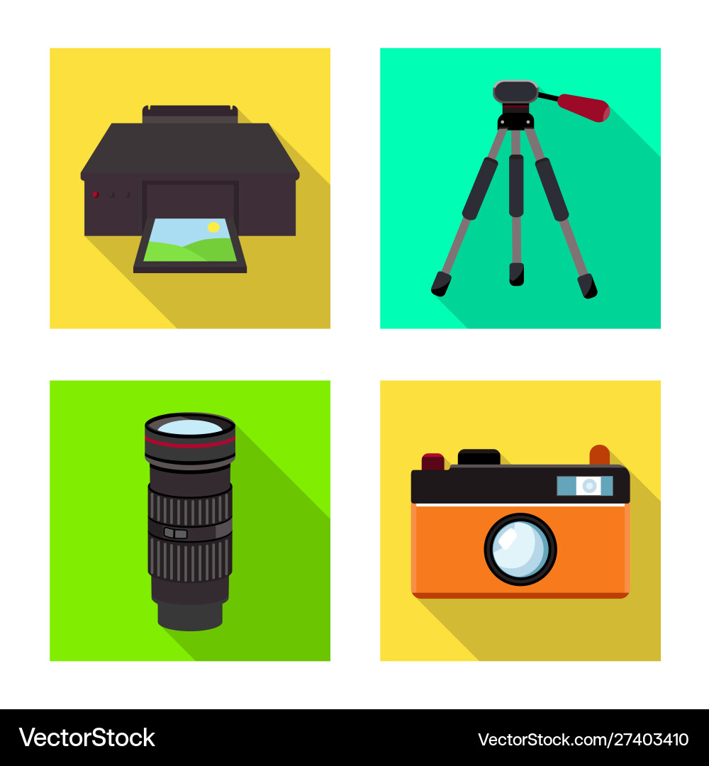 Photoshoot and work sign Royalty Free Vector Image