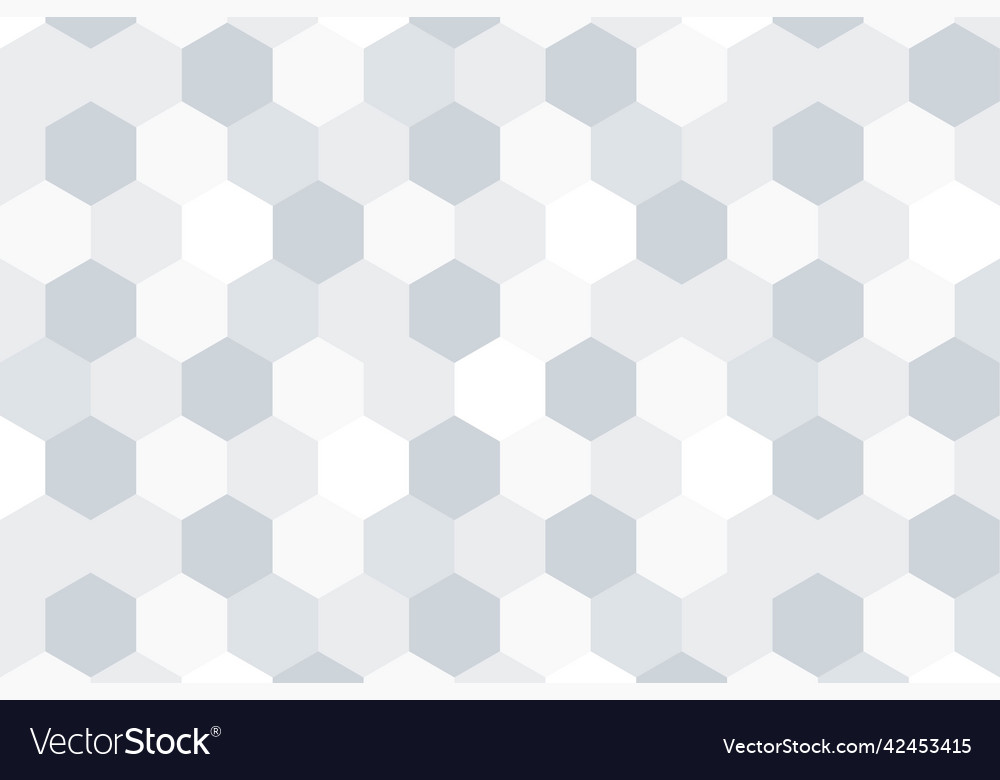 Abstract gray hexagonal background Royalty Free Vector Image