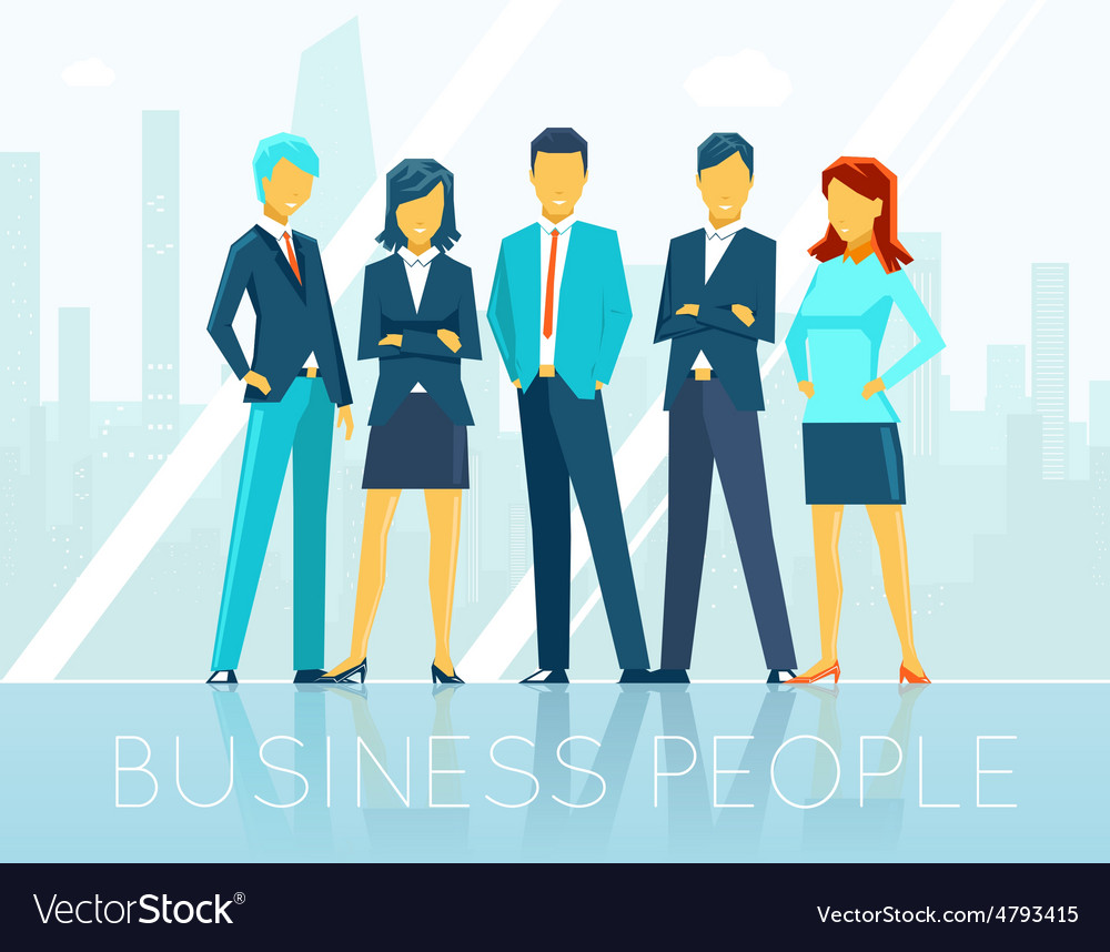 Business people Royalty Free Vector Image - VectorStock