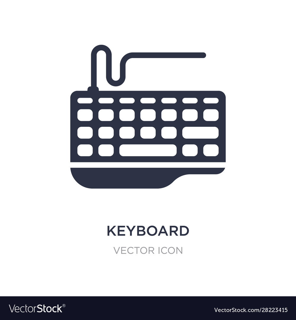 Keyboard icon on white background simple element Vector Image