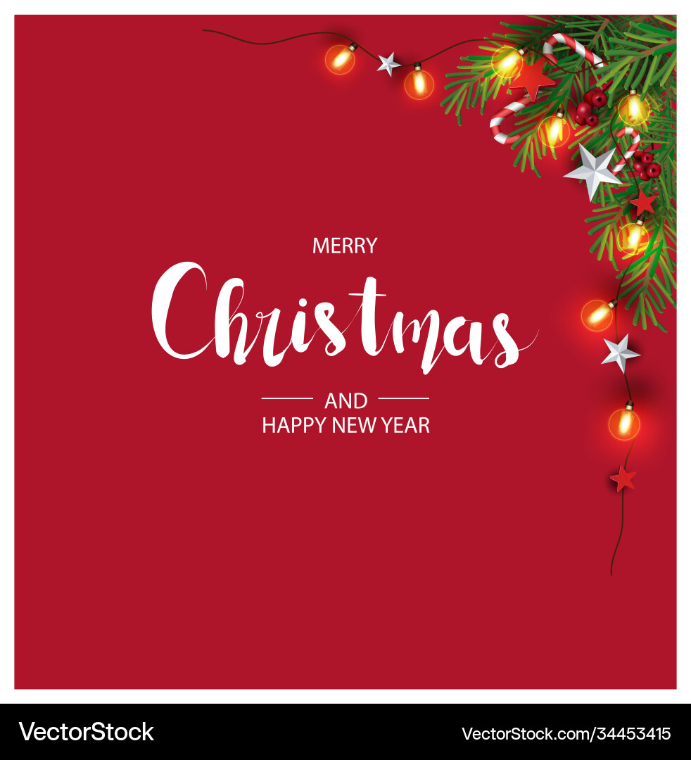 Modern holidays christmas background banner Vector Image