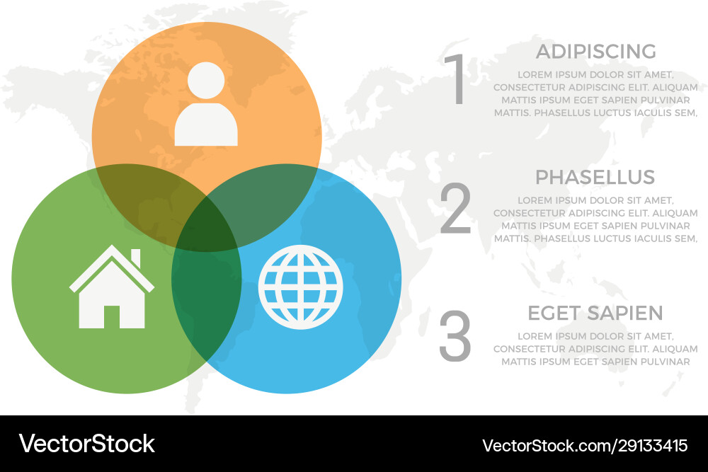 Set blue and orange green elements Royalty Free Vector Image
