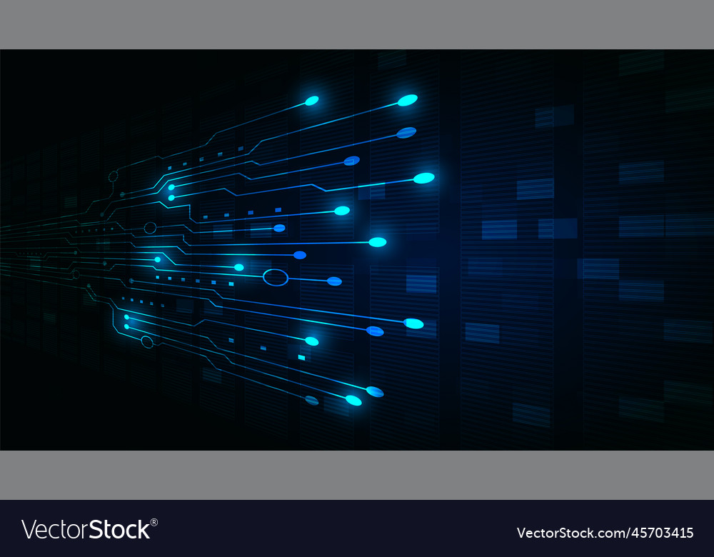 Technology background with hi-tech digital data Vector Image