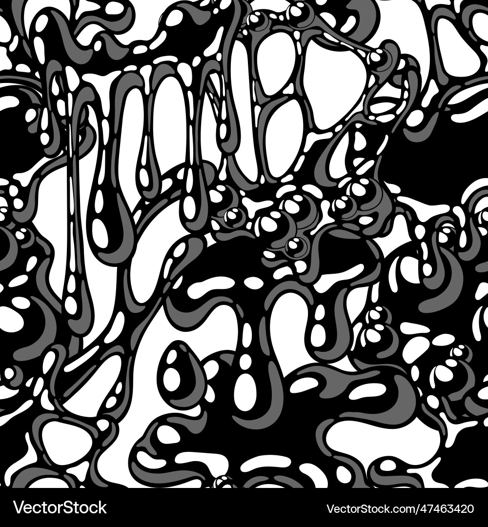Blots and drips slime pattern toxic mucus smudges Vector Image