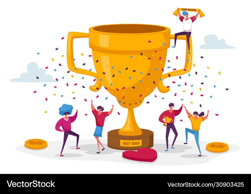 Business team project success group people Vector Image