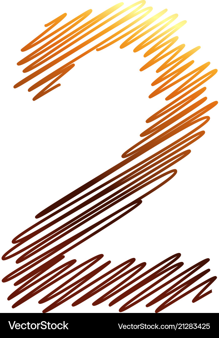 Colorful number logo icon template Royalty Free Vector Image