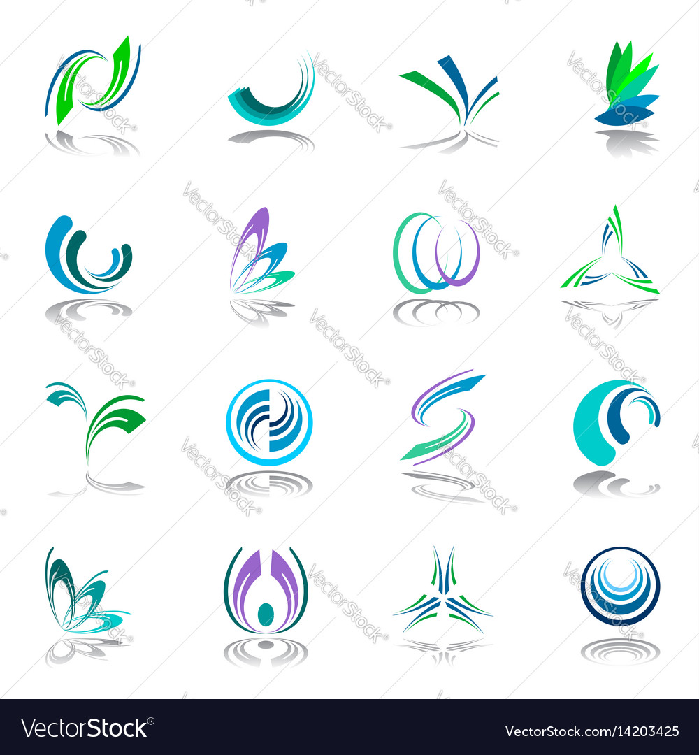 Design elements set Royalty Free Vector Image - VectorStock