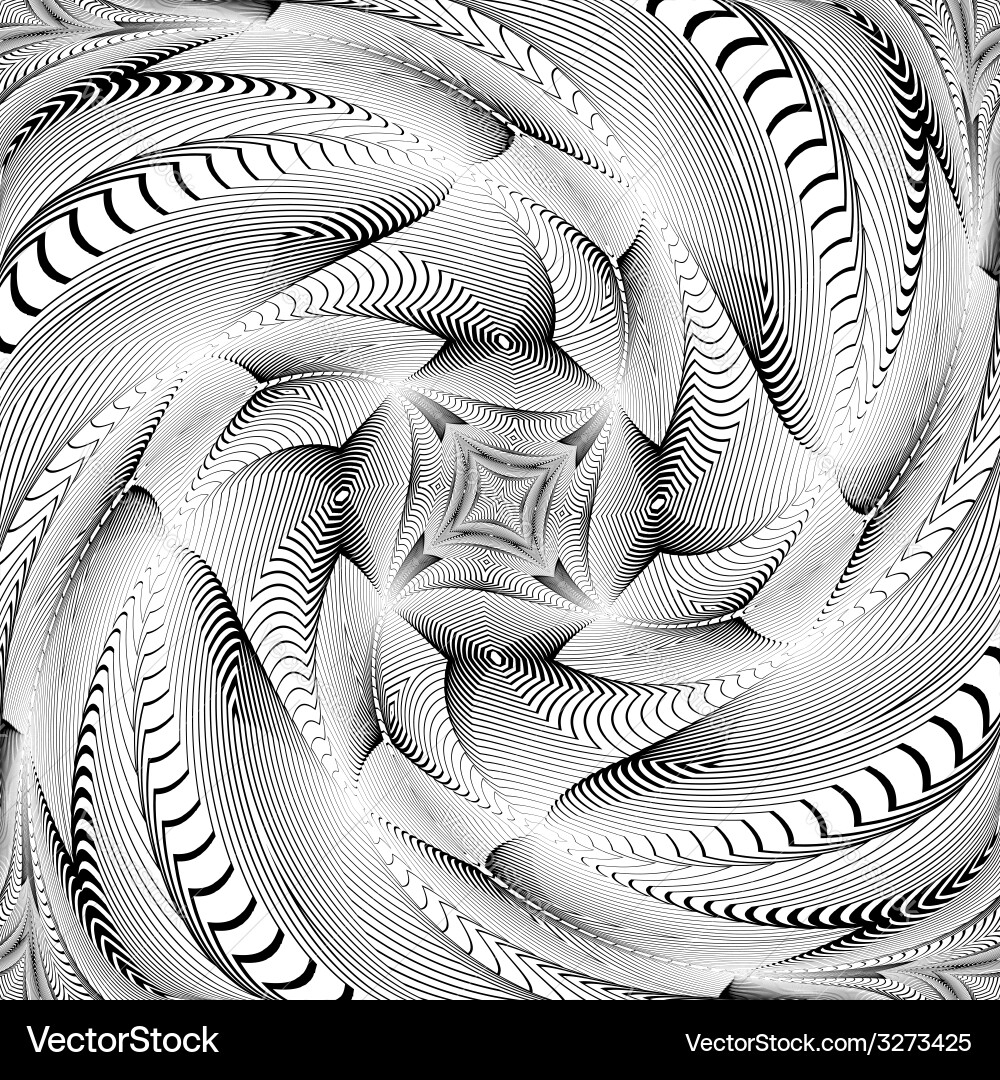 Design monochrome swirl movement background Vector Image