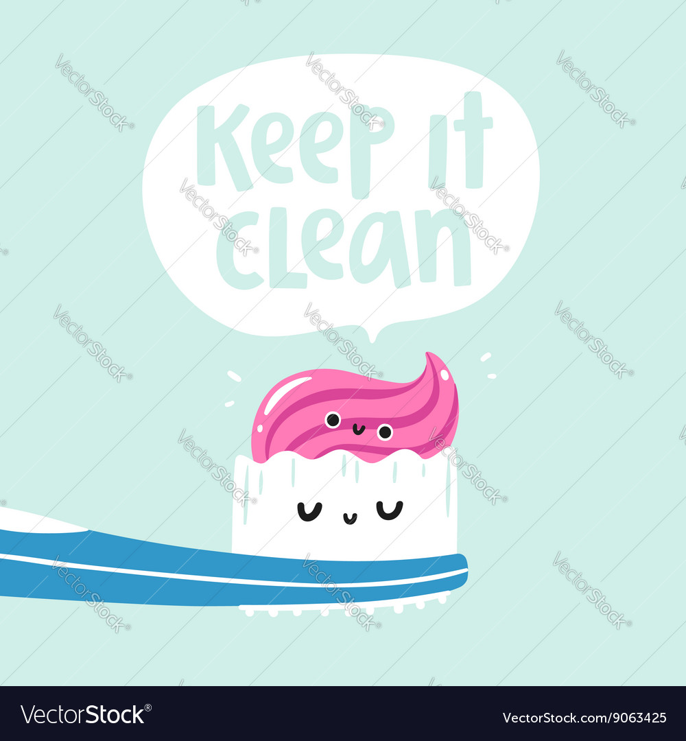 Keep it clean Royalty Free Vector Image - VectorStock