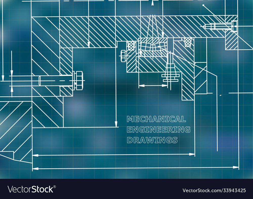 Mechanical engineering technical backgrounds Vector Image