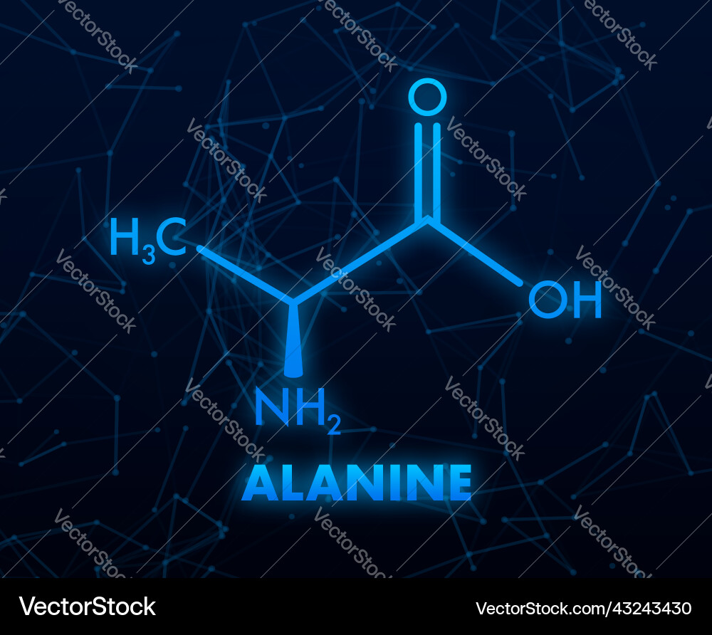 Alanine formula great design for any purposes Vector Image