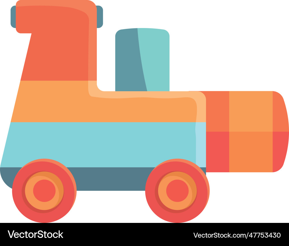Funny toy small car icon isolated Royalty Free Vector Image