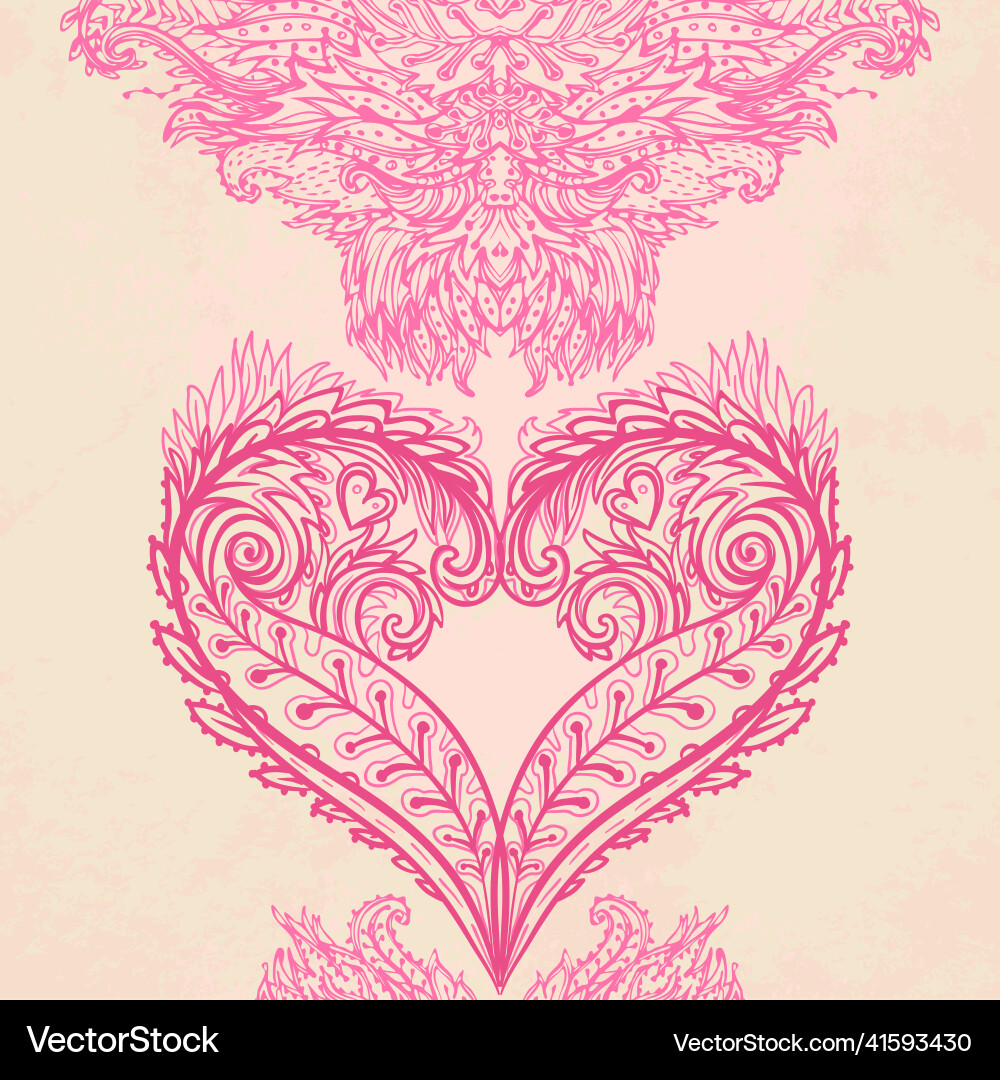 Heart shape greeting valentine card Royalty Free Vector