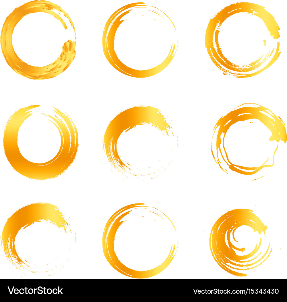Isolated abstract round shape orange color logo Vector Image
