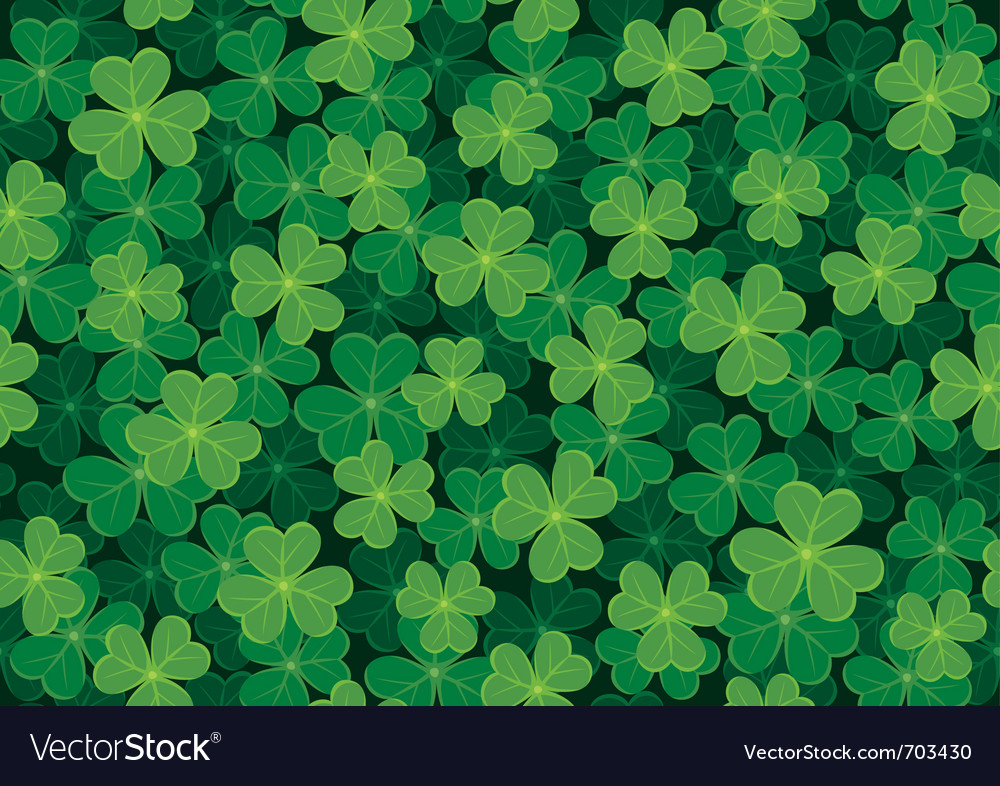 Seamless clover pattern Royalty Free Vector Image