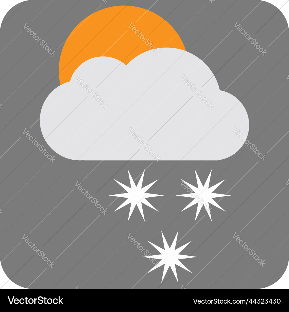 Snowy weather on a white background Royalty Free Vector