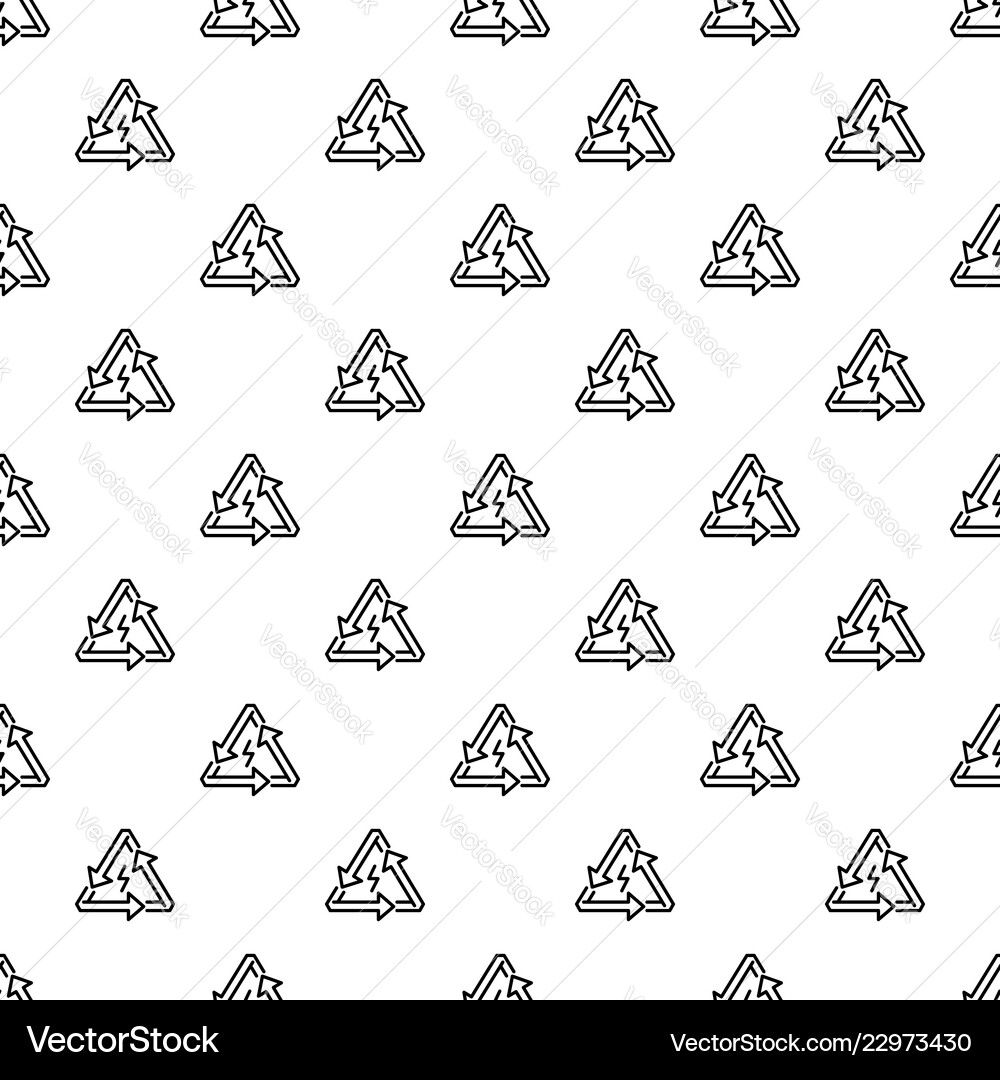 Triangular energy arrow pattern seamless Vector Image
