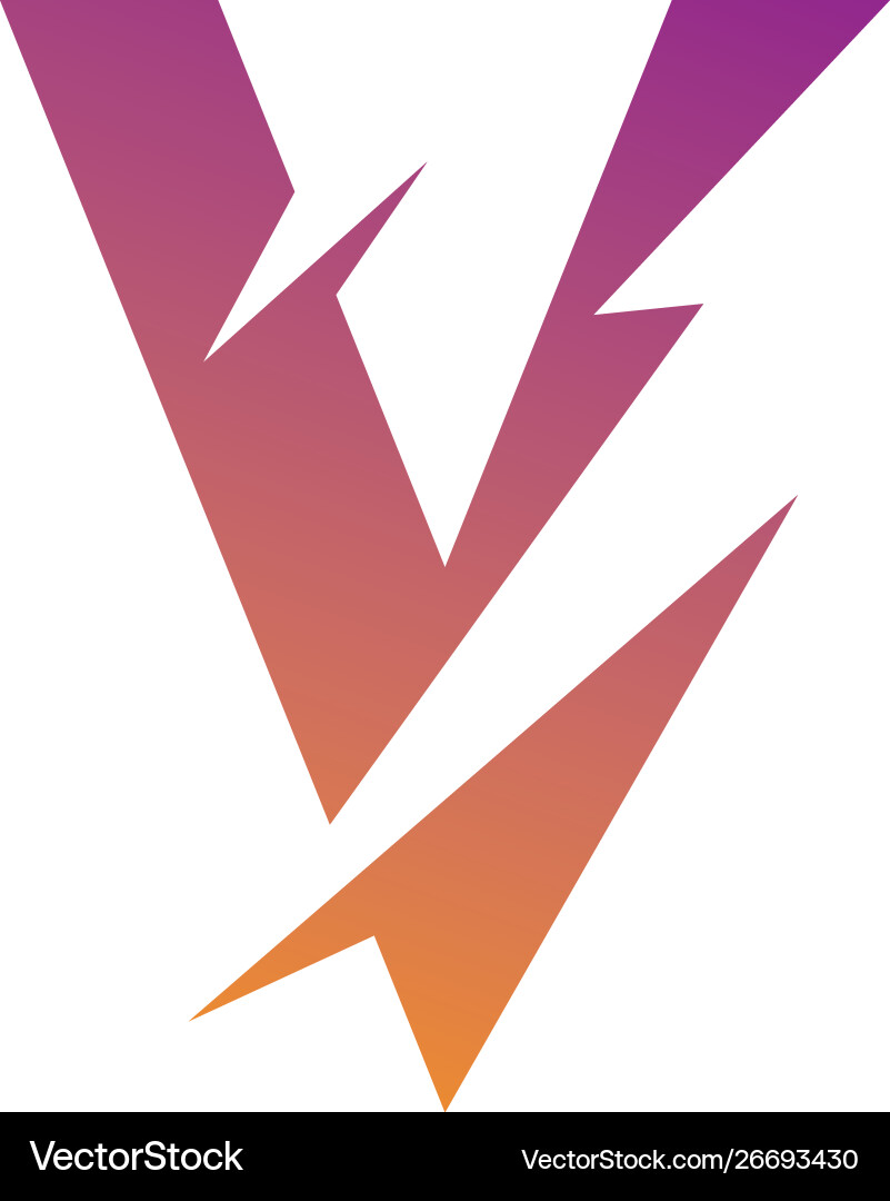 V logo images stock Royalty Free Vector Image - VectorStock