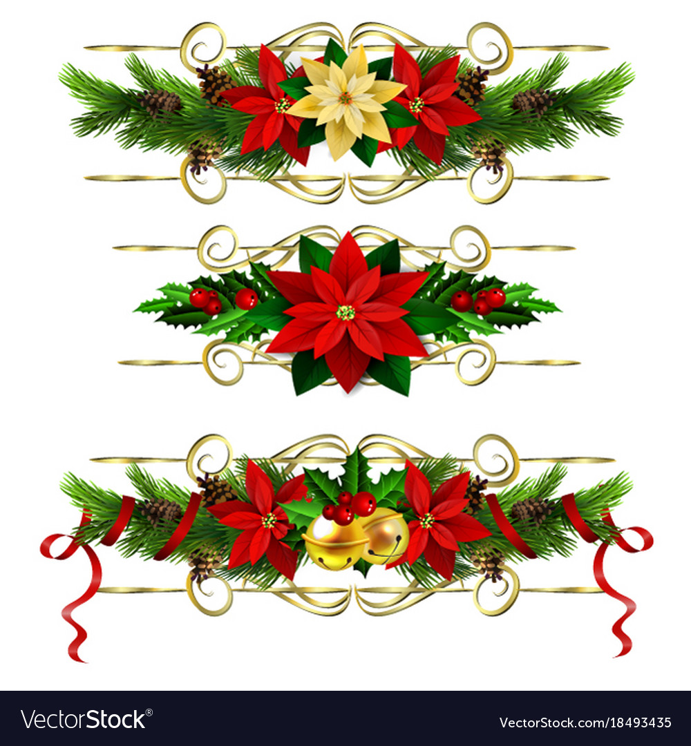 Christmas elements for your designs Royalty Free Vector