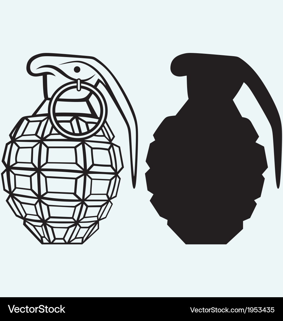 Image of an manual grenade Royalty Free Vector Image