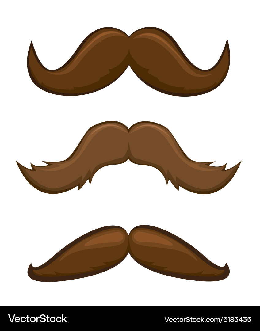 Mustaches Royalty Free Vector Image - VectorStock