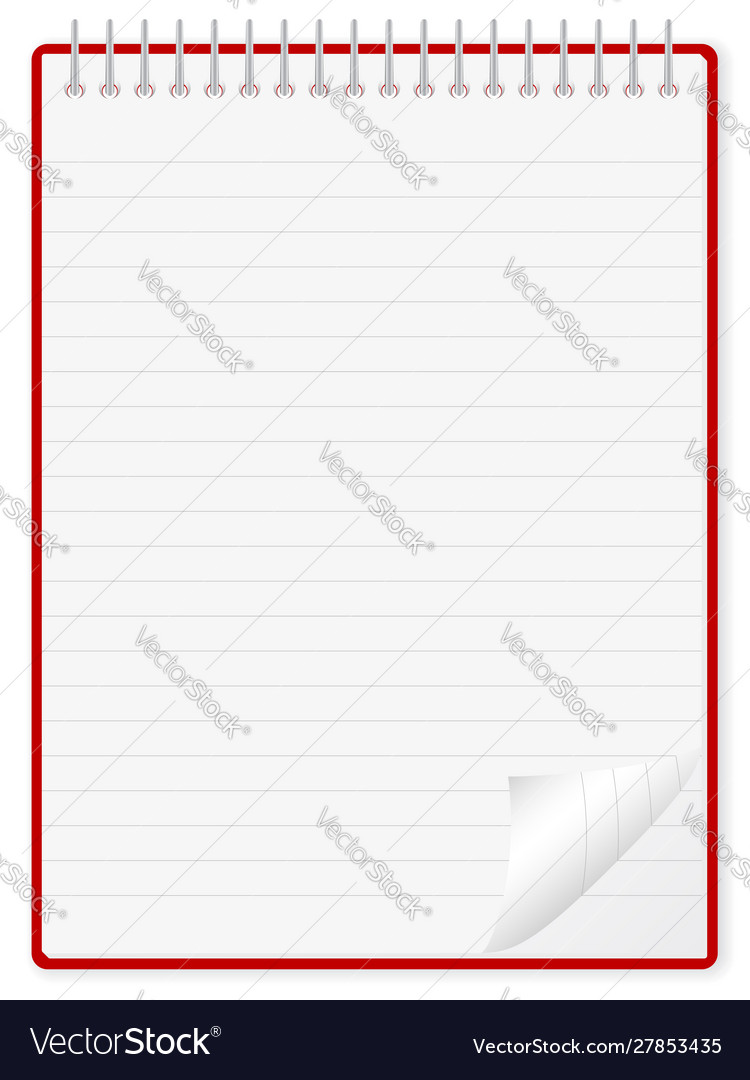 Notepad Royalty Free Vector Image - VectorStock