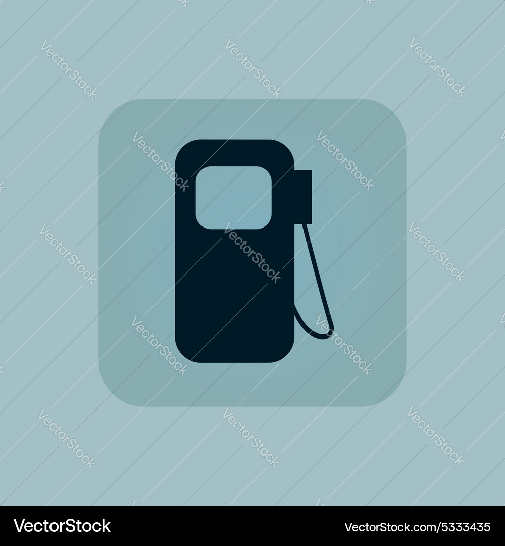 Pale blue gas station icon Royalty Free Vector Image