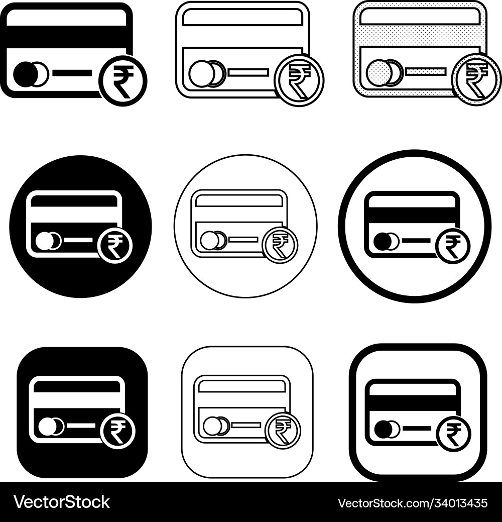 Simple credit card icon sign design Royalty Free Vector