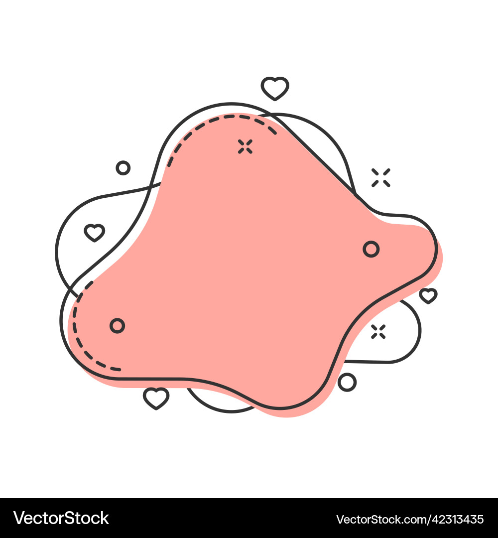 Trendy color fluid bubble shapes Royalty Free Vector Image