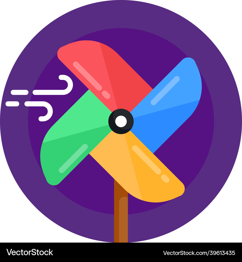 Windmill Royalty Free Vector Image - VectorStock