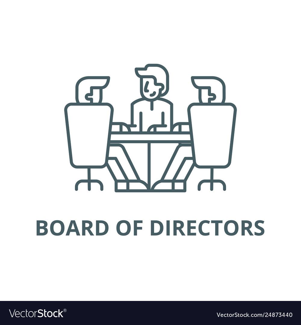 Board directors meeting line icon Royalty Free Vector Image Board directors meeting line icon Royalty Free Vector Image