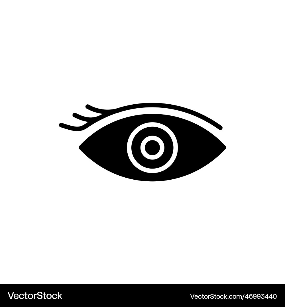 Eye icon look and vision icon eye icon Royalty Free Vector