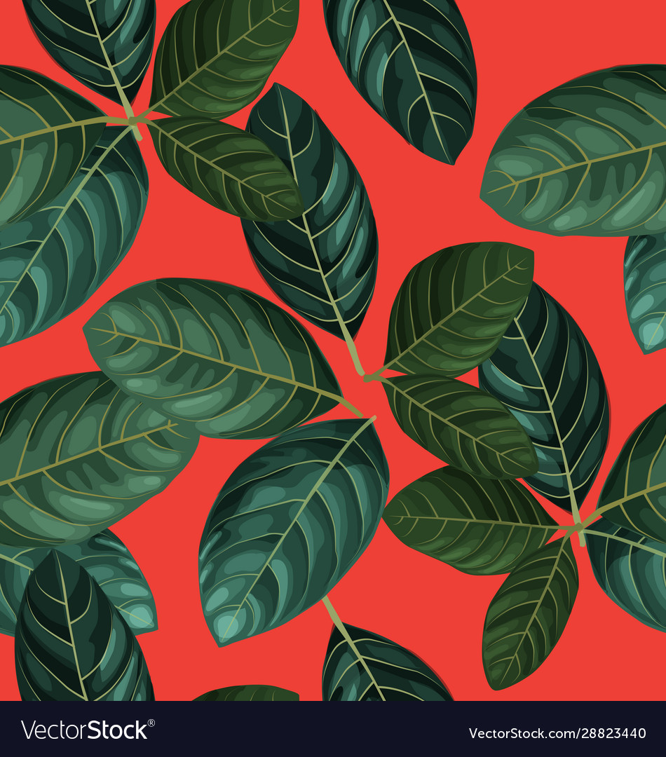 Foliage seamless pattern Royalty Free Vector Image