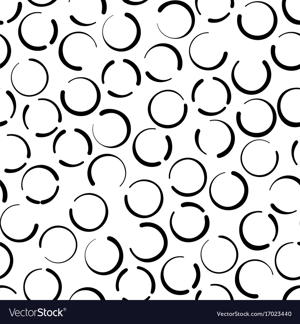 Hand drawn seamless pattern isolated on white Vector Image