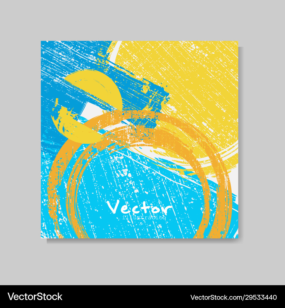 Hand drawn universal card design for flyers Vector Image