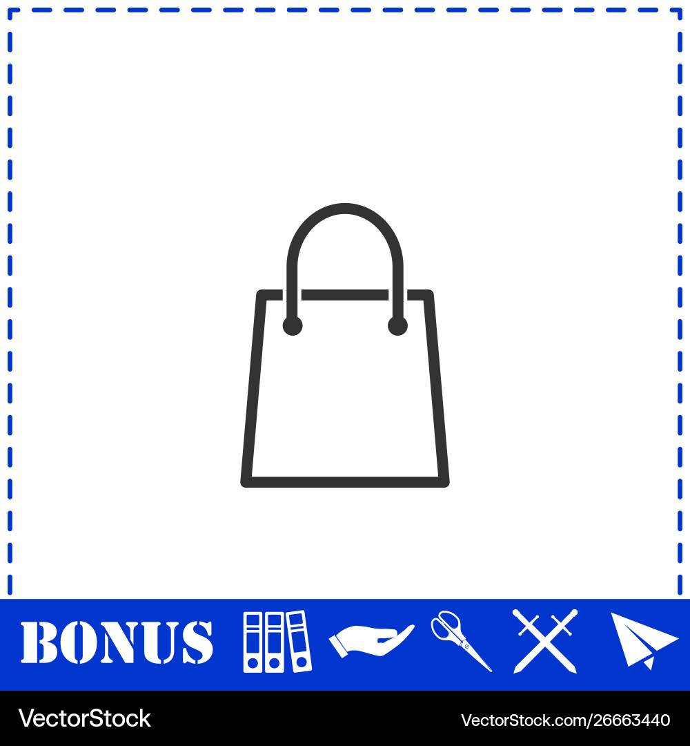 Pack icon flat Royalty Free Vector Image - VectorStock