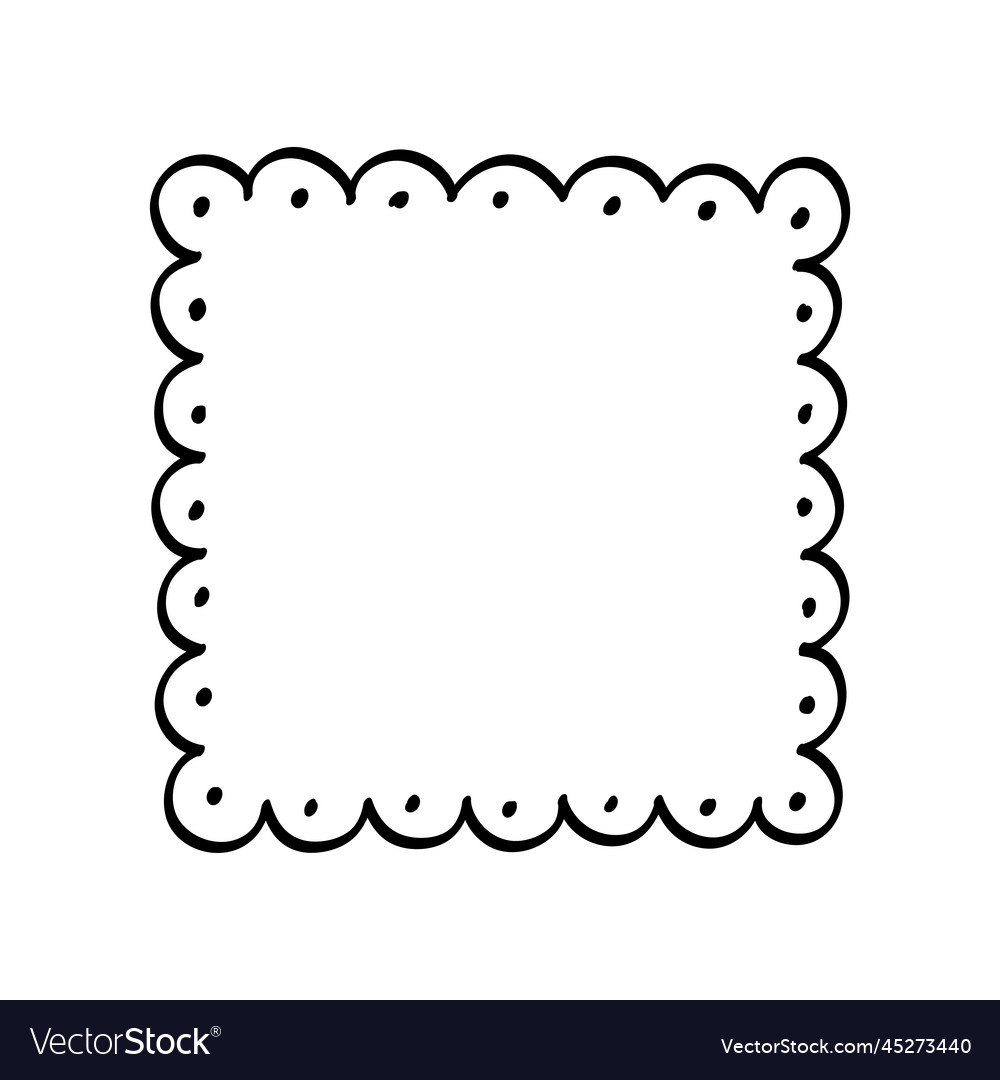 Scalloped Circle Frame Clip Art