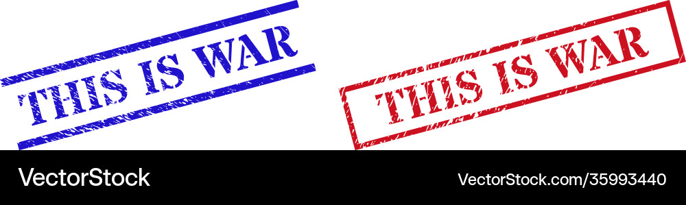 This is war grunge scratched stamp watermarks Vector Image