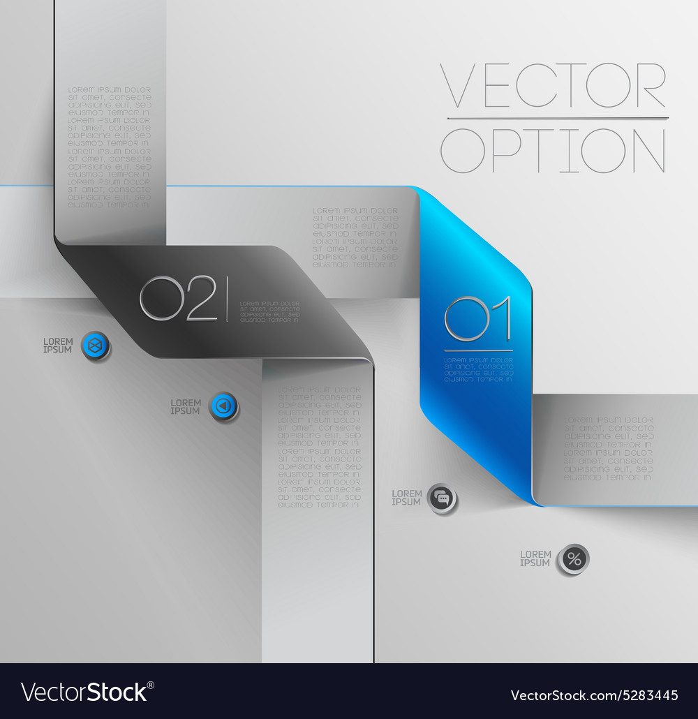 Design elements for options Royalty Free Vector Image