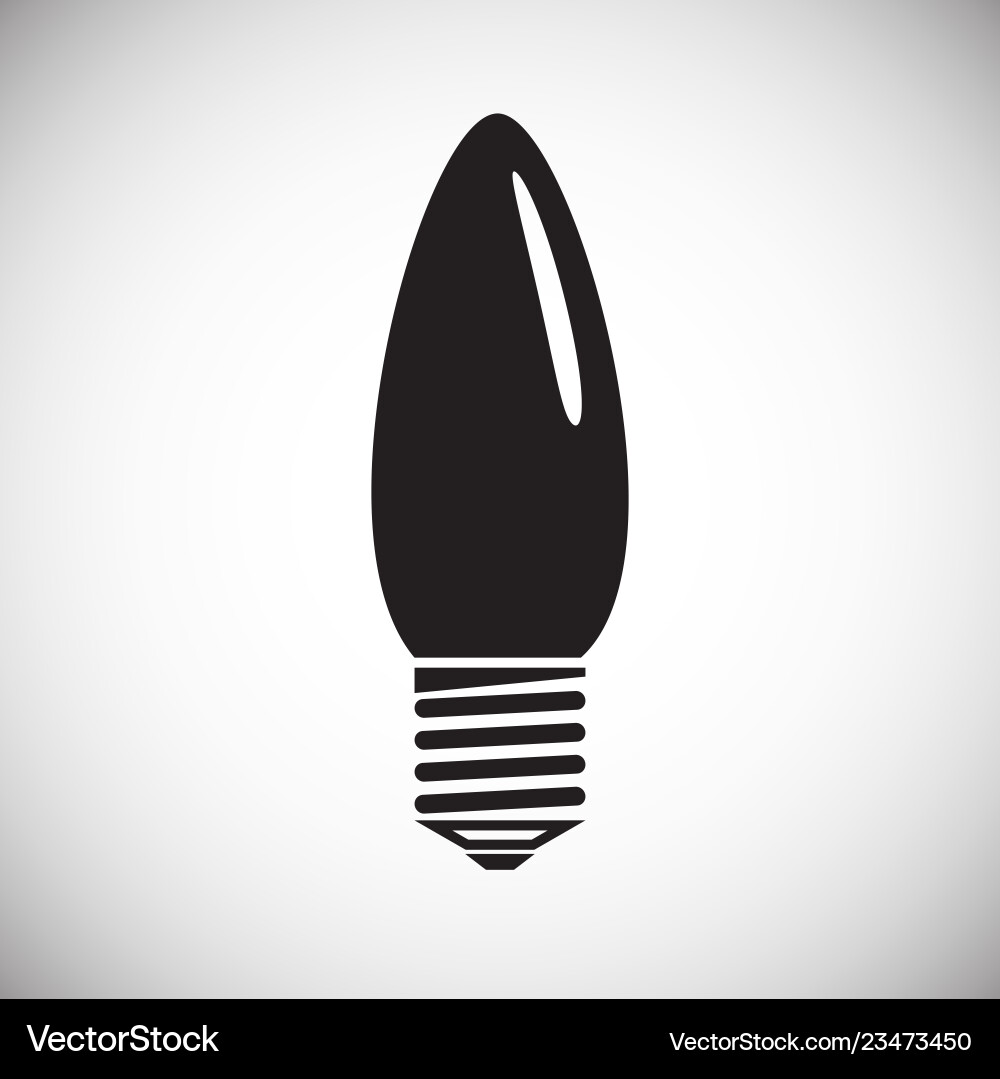 Lamp icon on white background for graphic and web Vector Image