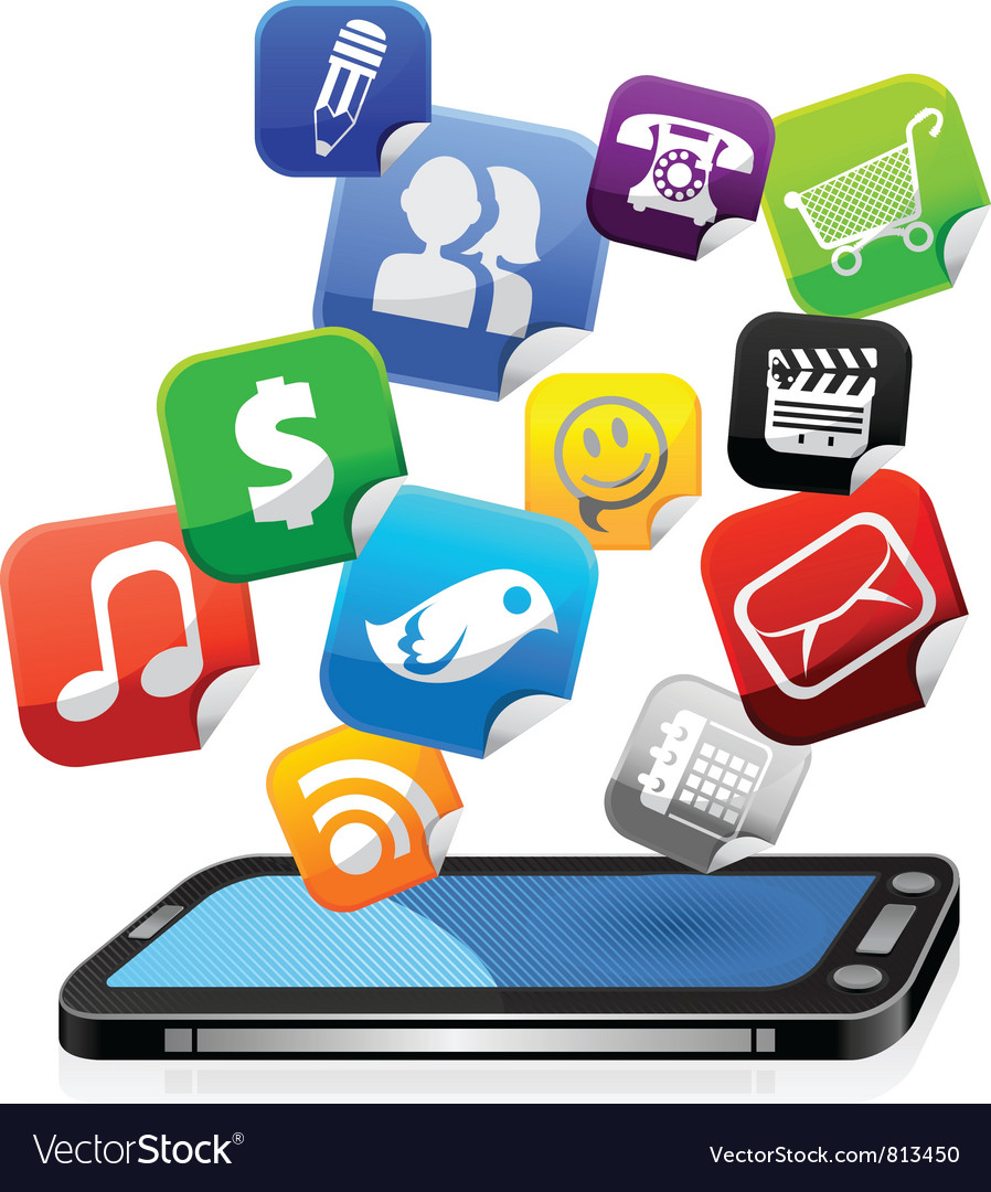 Mobile application Royalty Free Vector Image - VectorStock