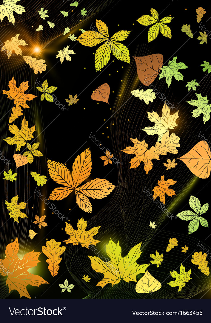 Abstract autumn background Royalty Free Vector Image